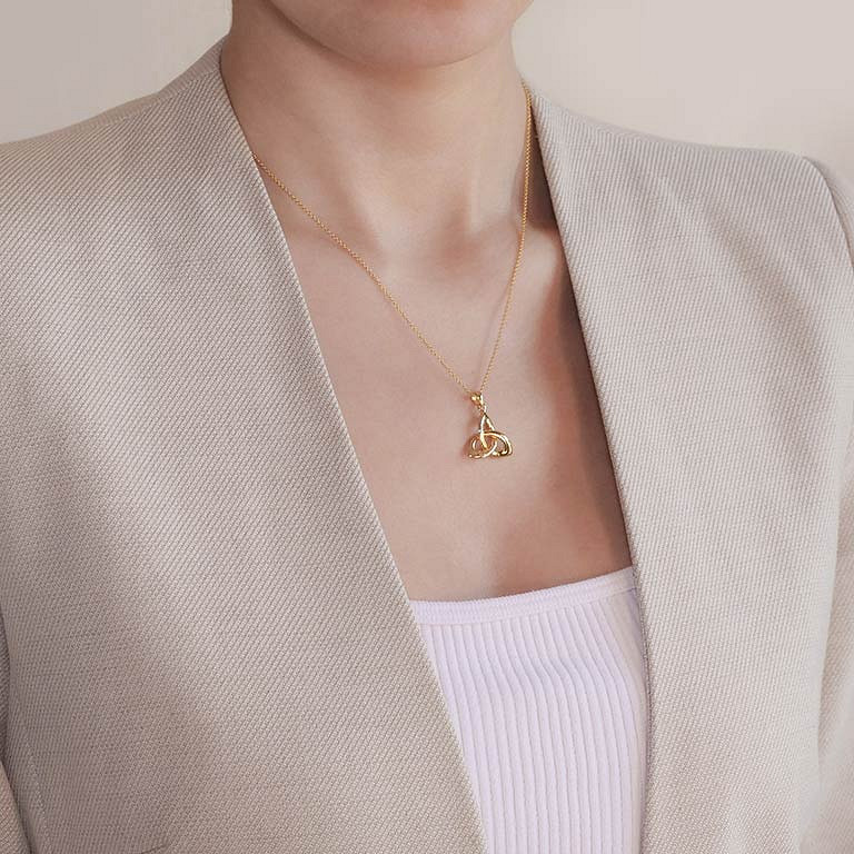 14KT Gold Vermeil Trinity Necklace